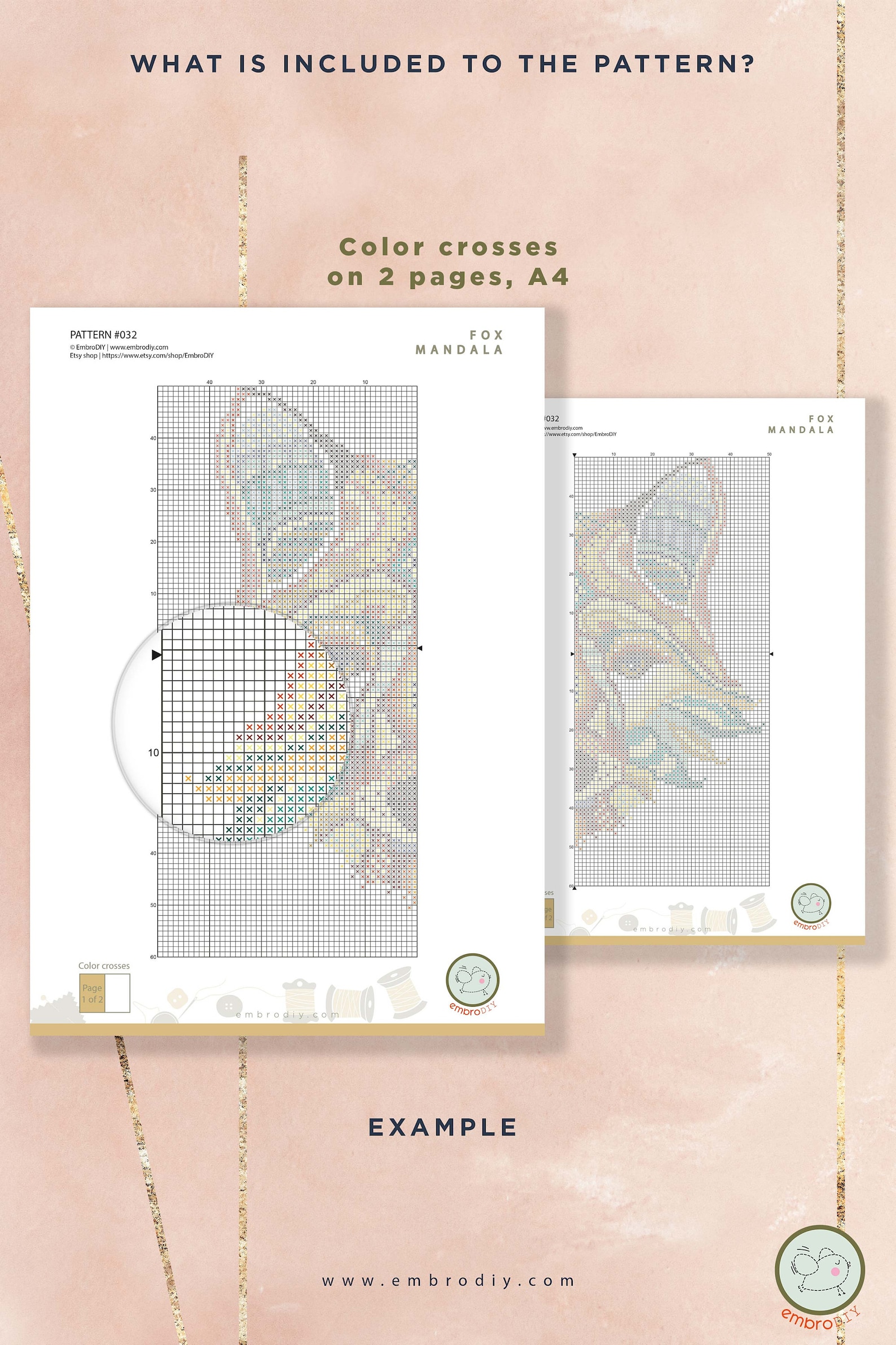Halloween Candles Cross Stitch Pattern: Pumpkin & Witch (PDF Pattern ...