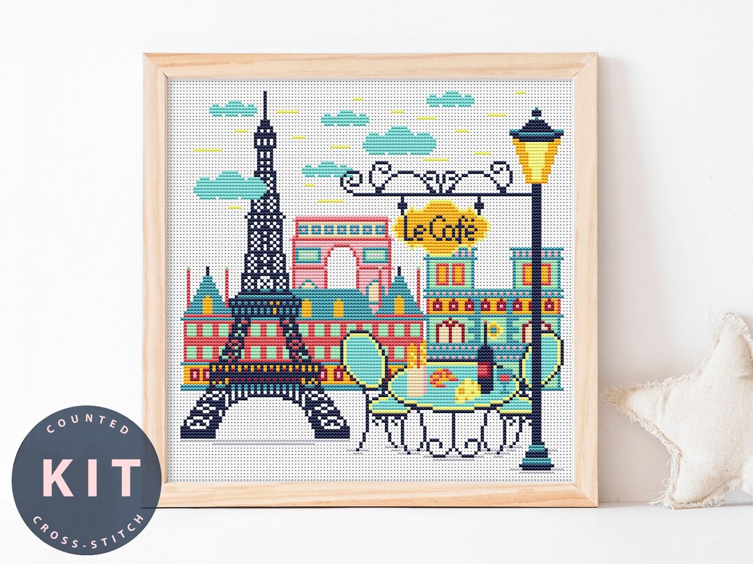 France Cross Stitch Kit, Funny Cross Stitch, Cross Stitch Easy, Cross ...