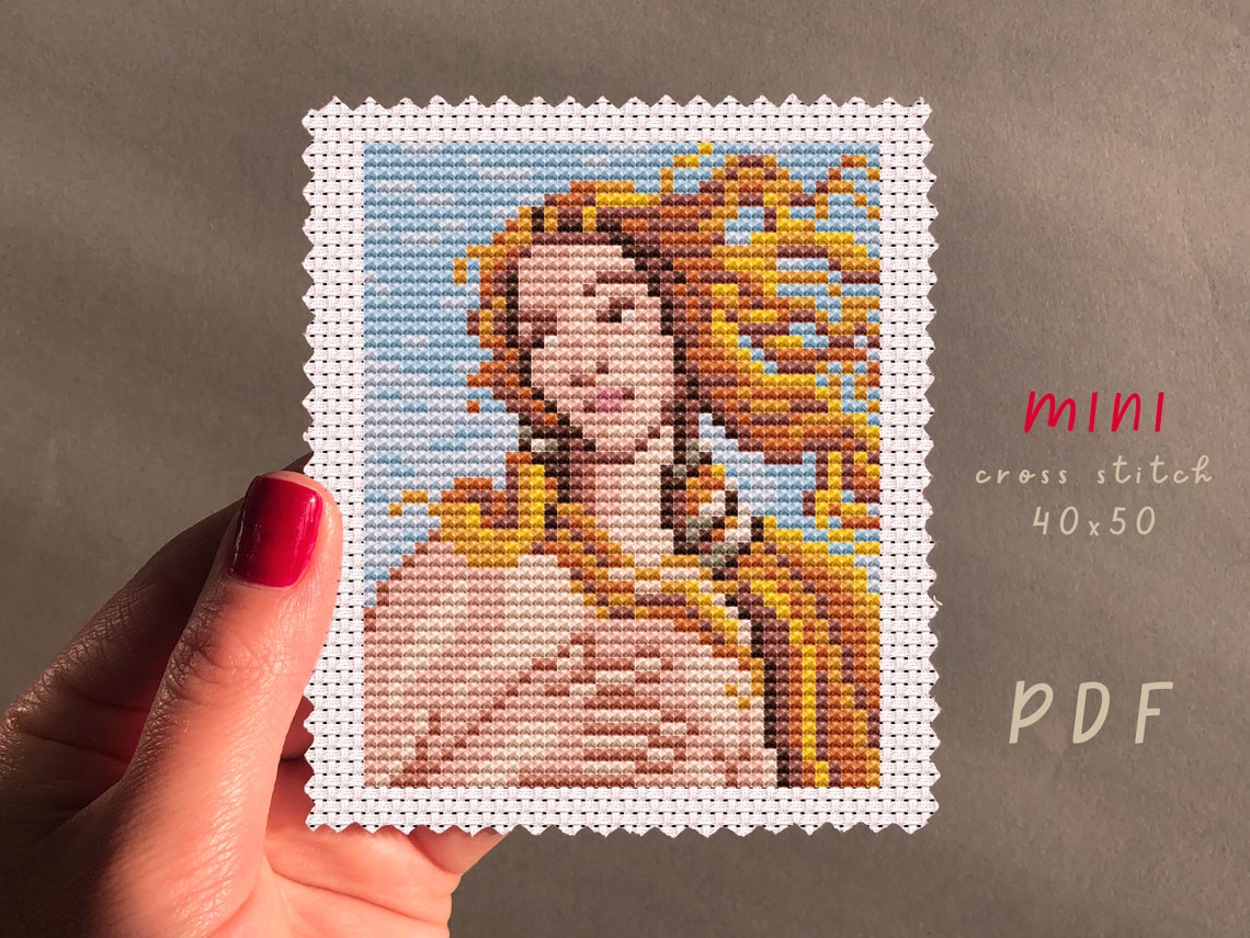 The Birth of Venus Cross Stitch Pattern Embroidery Pattern - Etsy