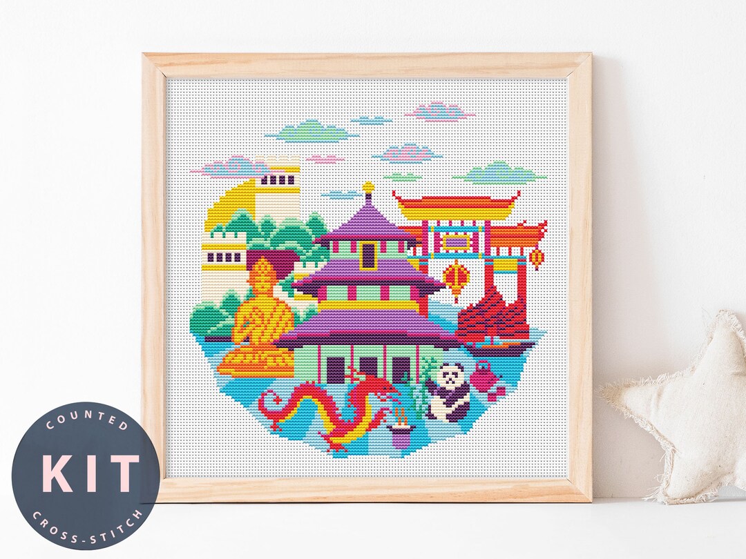 China Cross Stitch Kit, Cross Stitch Easy, Engagement Gifts, Digital ...