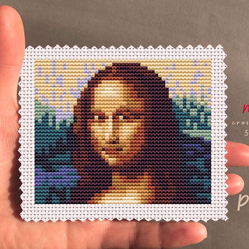Mona Lisa Embroidery - Etsy
