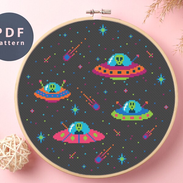 Alien Cross Stitch - Etsy