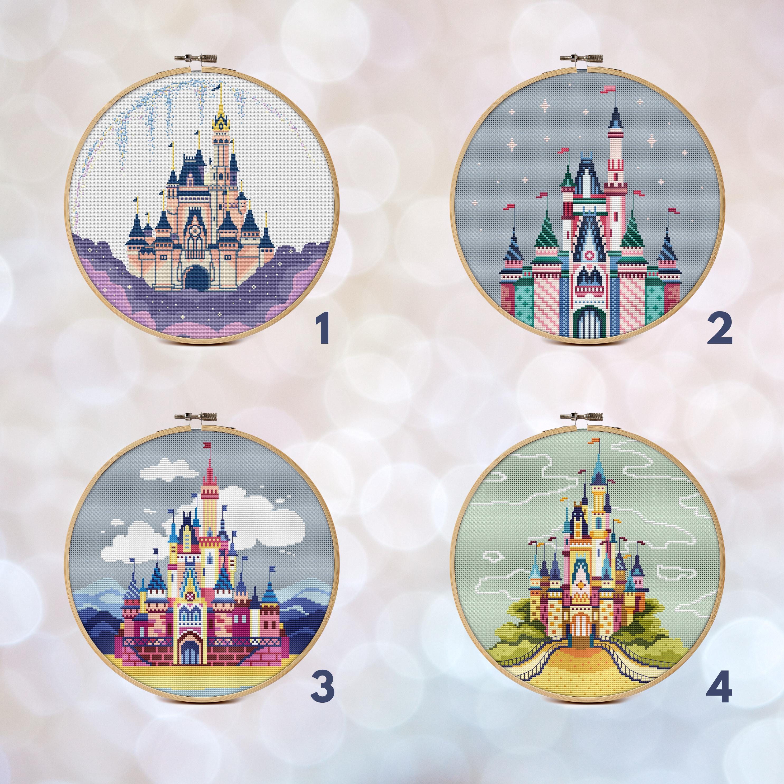 Cinderella Castle Cross Stitch Pattern Bundle: 7 Magical Designs (PDF ...