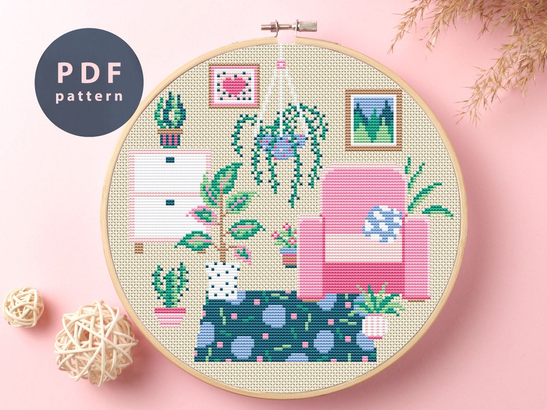 Lovely Home Cross Stitch Pattern | Home Decor | Interior Design | Gift ...