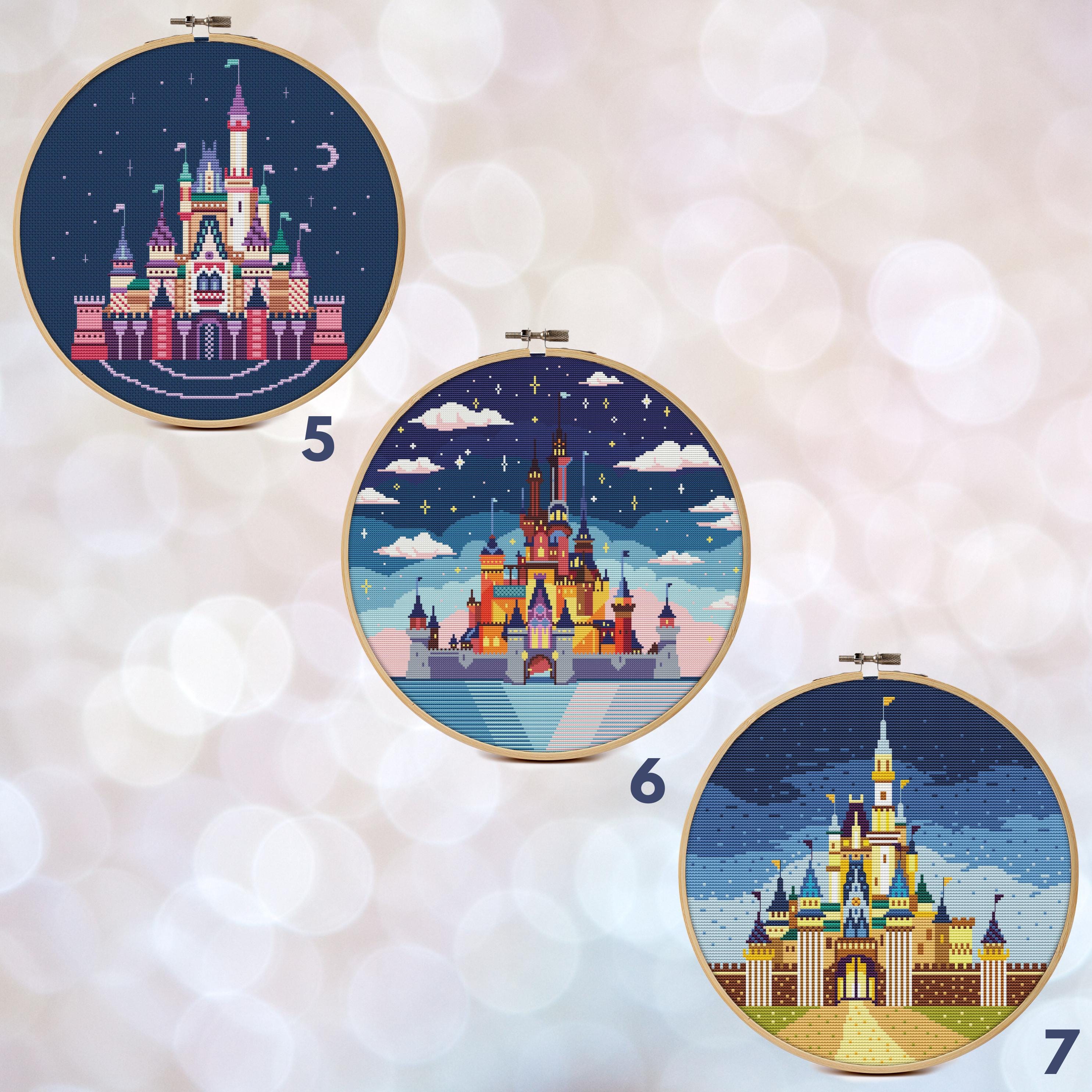 Cinderella Castle Cross Stitch Pattern Bundle: 7 Magical Designs (PDF ...