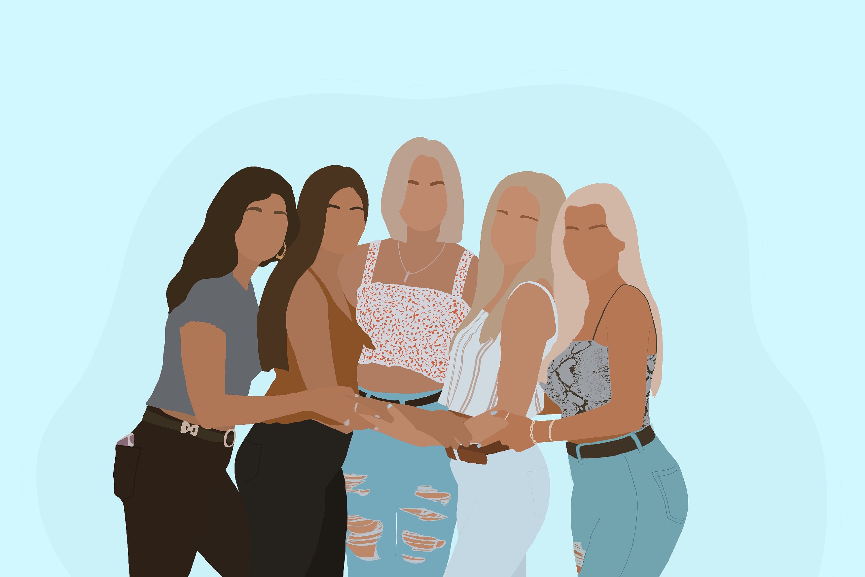 Custom Faceless Portrait Digital Art Minimalist Etsy