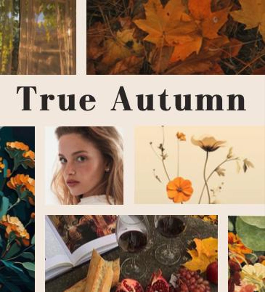 True Autumn Color Palette & Makeup Guide | 12 Seasonal Color Analysis ...
