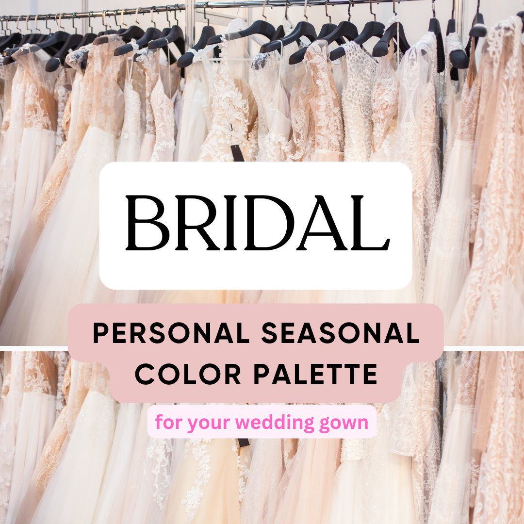 Personalized Wedding Color Analysis - Custom Bridal Palette for Dress ...