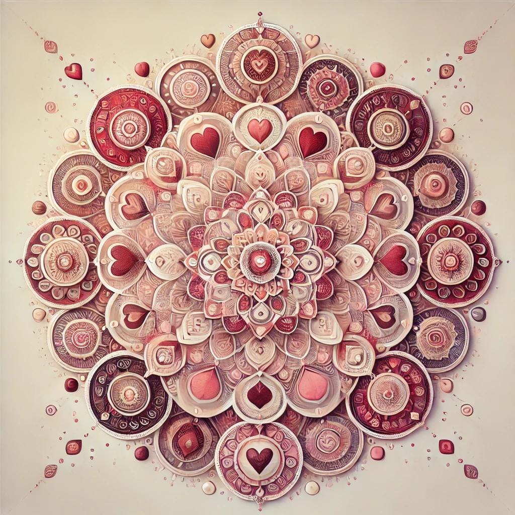 5 Mindful Mandala Art Bundle| PNG Files |serenity, Growth, Love ...