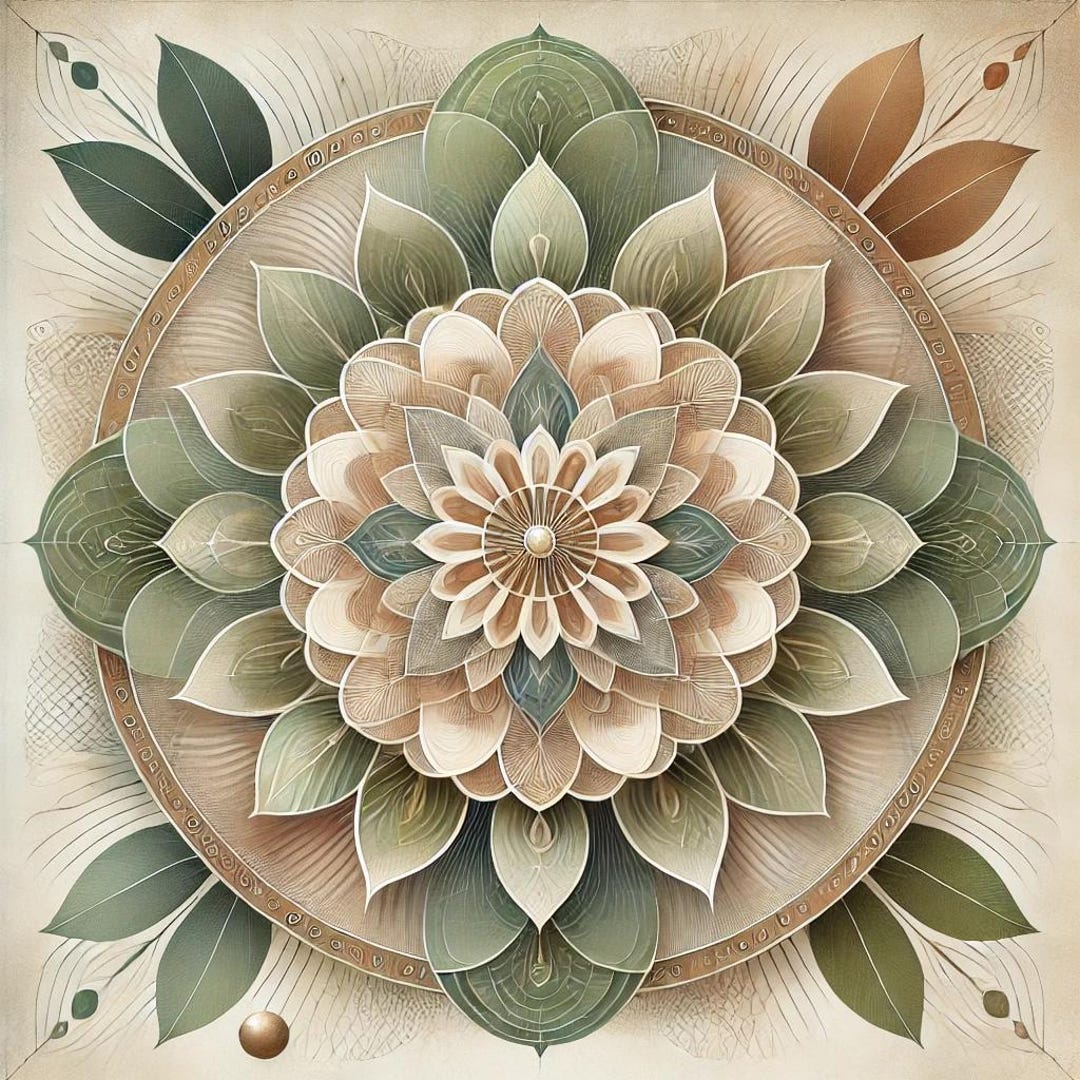 5 Mindful Mandala Art Bundle| PNG Files |serenity, Growth, Love ...
