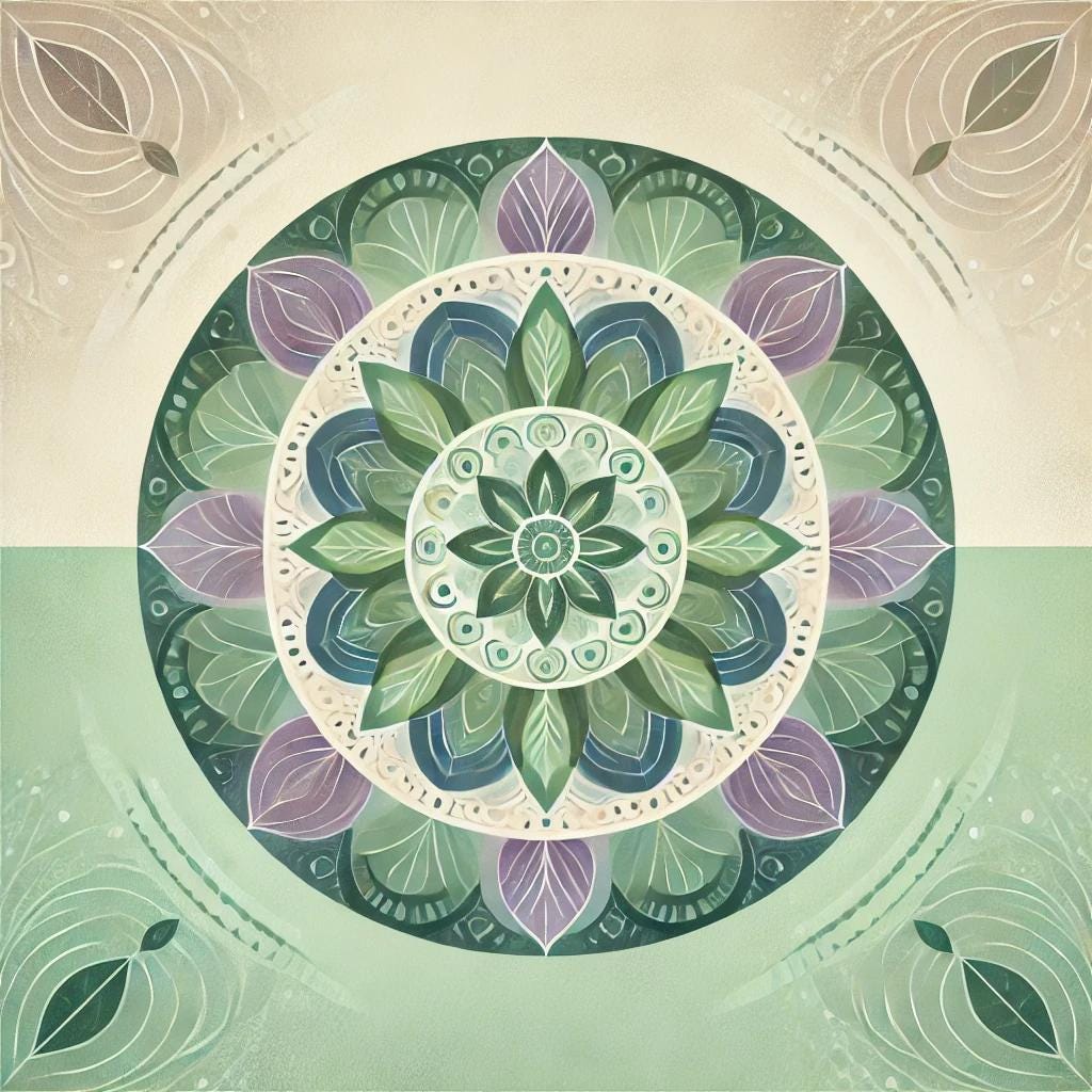 5 Mindful Mandala Art Bundle| PNG Files |serenity, Growth, Love ...