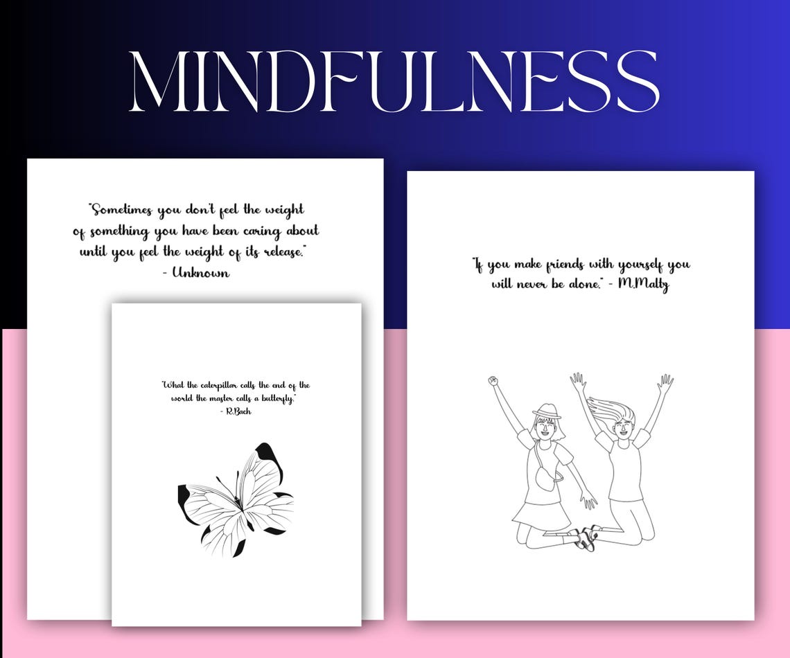 Printable Mindful Journaling Kit | 3 Prompts, 3-step Guide | Includes ...