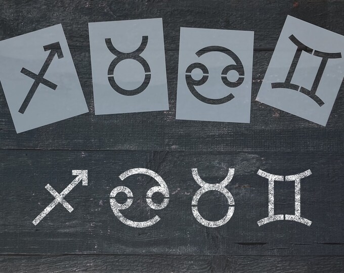 Reusable Zodiac Star Sign Symbols 2.5 in 6.3 Cm Craft Stencil Pack - Etsy