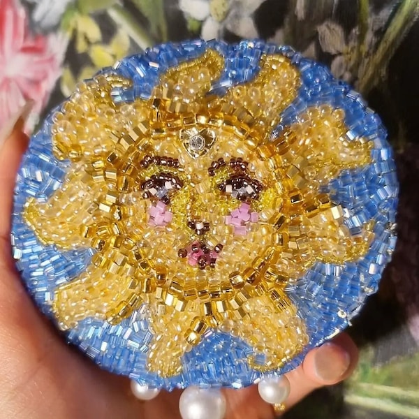 Sun Brooch - Etsy