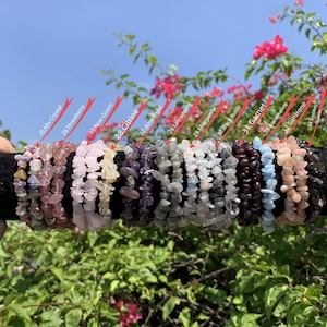 Crystal Chip Bracelet: Stretchy Healing Gemstone Beads - Etsy