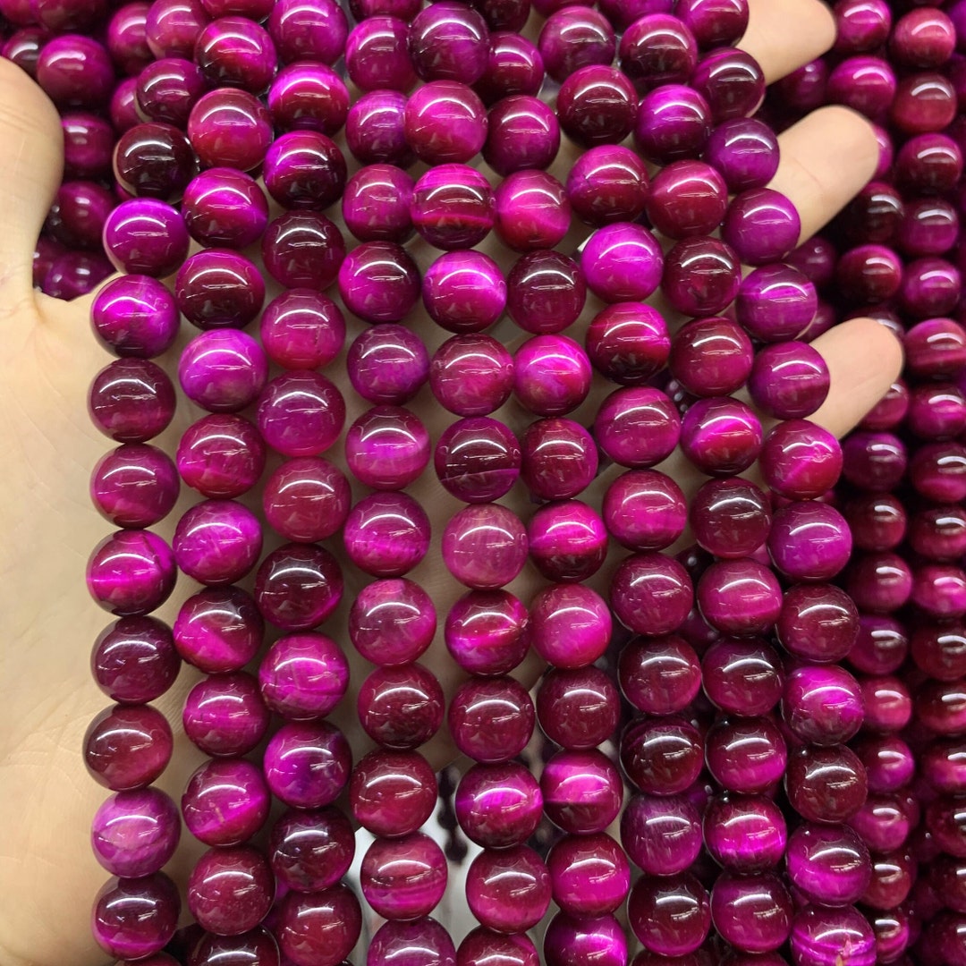 Rose Tiger Eye Beads Grade AAA Genuine Natural Gemstone Round - Etsy
