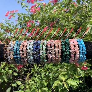 Crystal Chip Bracelet: Stretchy Healing Gemstone Beads - Etsy