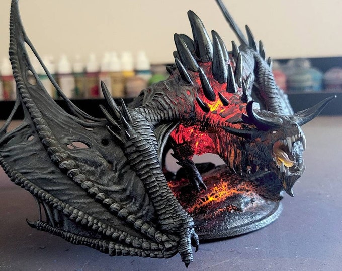 Magma Dragons Miniatures by Lord of the Print, 3D Printed Dnd ...