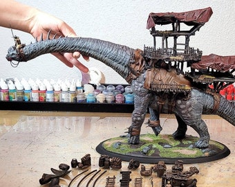 Painted Dnd Brachiosaurus Caravan - Etsy