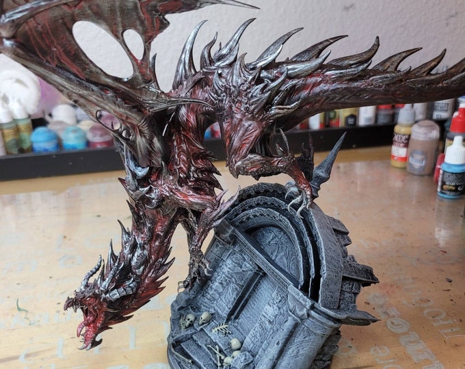 Cursed Dragon 3D Printed RPG Miniature by Lord of the Print - Etsy