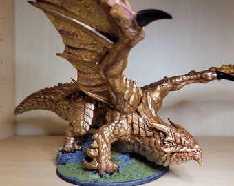 Copper Dragon Miniature - Etsy