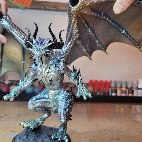 Bahamut Dragon God Lord of the Print Miniature Dungeons & - Etsy