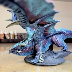 Copper Dragon Miniature by Lord of the Print 3D Printed Dnd - Etsy
