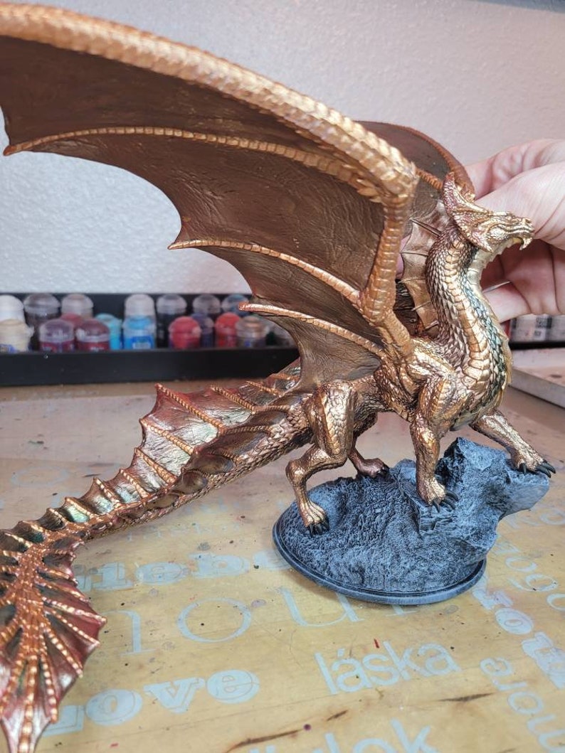 Ancient Brass Dragon RPG Miniature by Lord of the Print 3D - Etsy