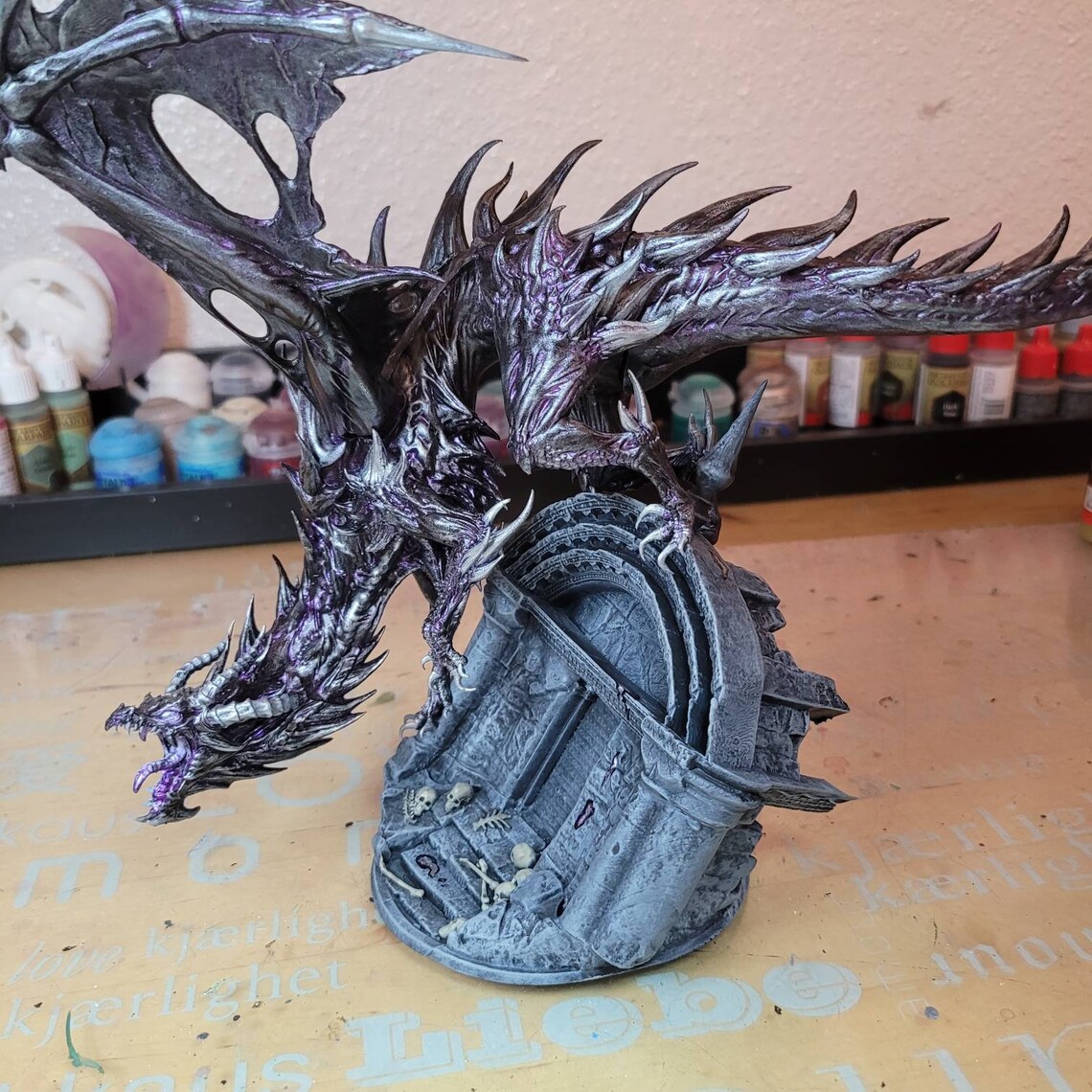 Cursed Dragon 3D Printed RPG Miniature by Lord of the Print - Etsy