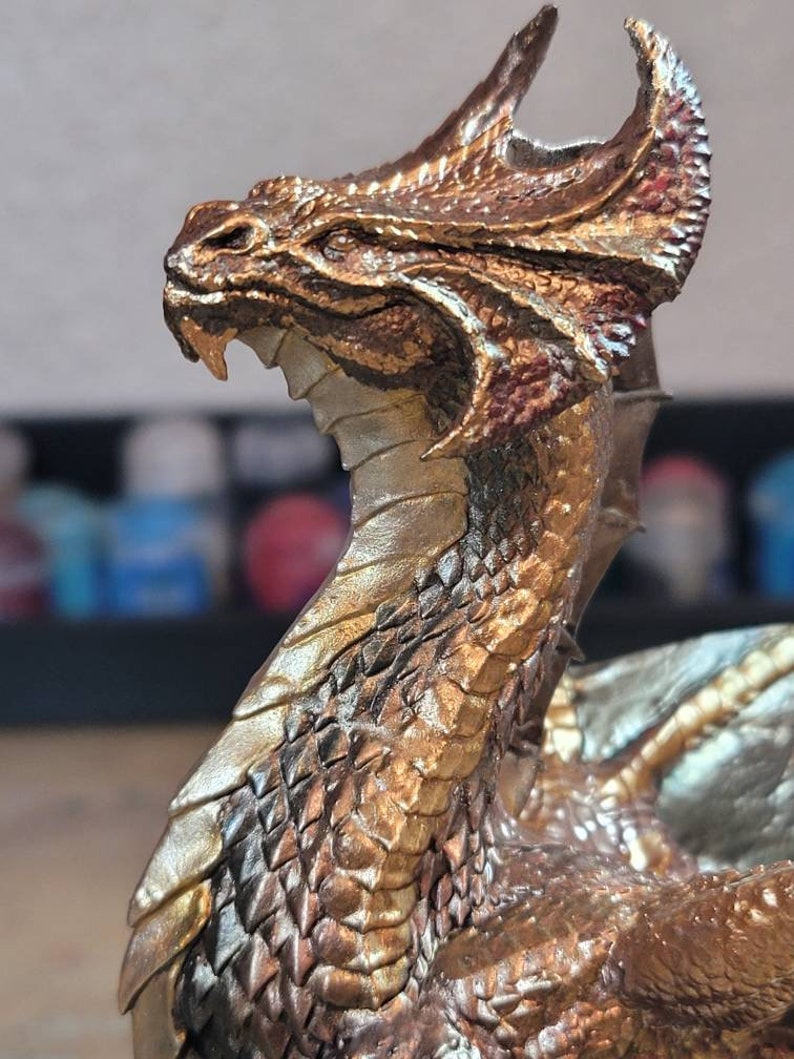 Ancient Brass Dragon RPG Miniature by Lord of the Print 3D | Etsy