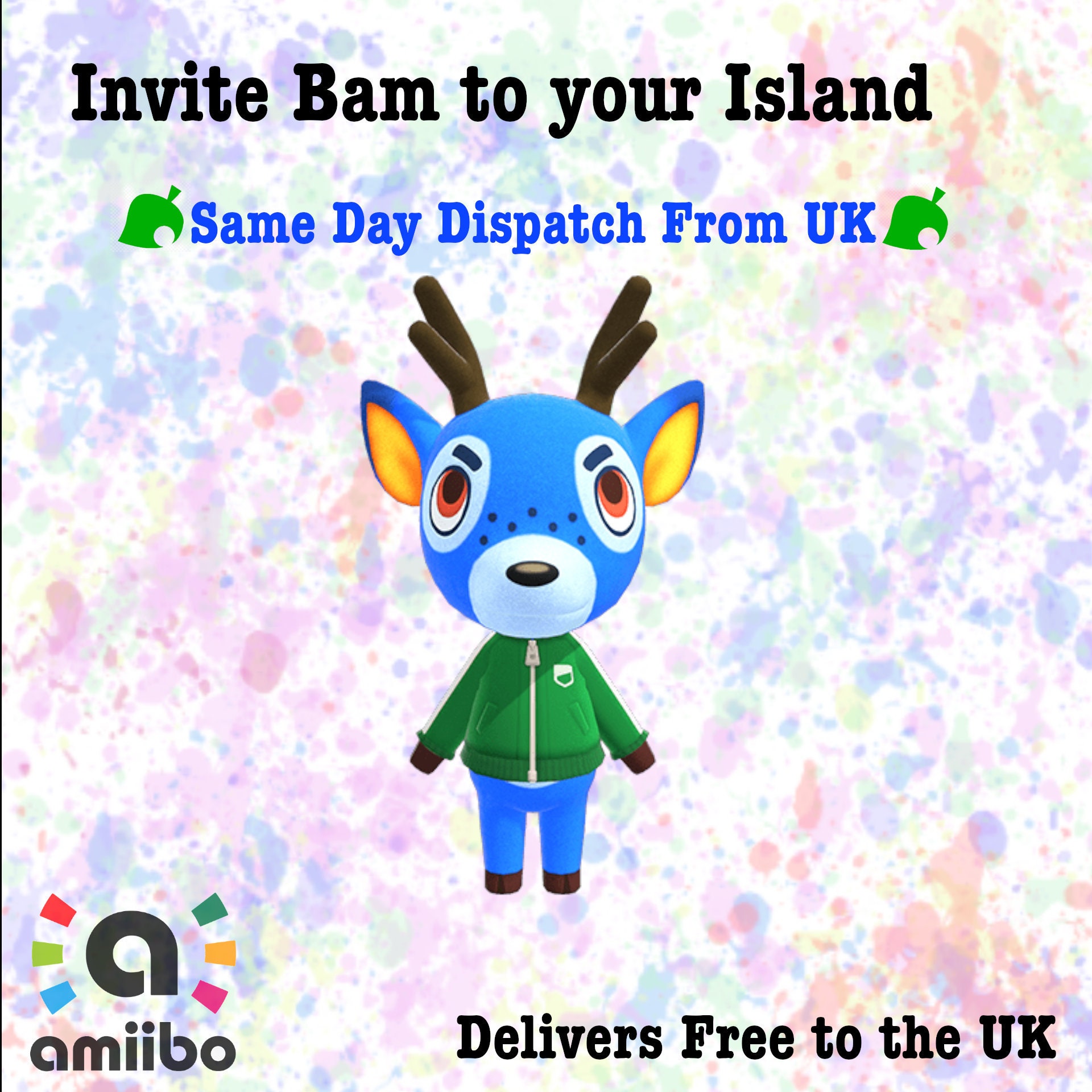 Bam Animal Crossing Amiibo Custom NFC Card tarjeta amiibo | Etsy