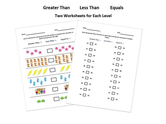 Que Tiene Menos Que Hojas De Trabajo Más Menos O Igual Juego