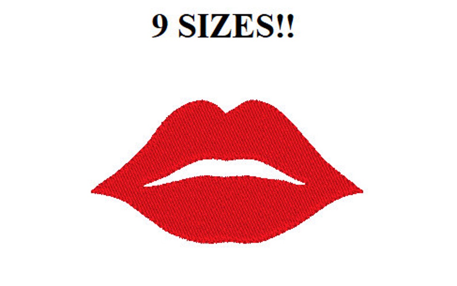 Lips Machine Embroidery Design 9 Sizes Women's Lips - Etsy