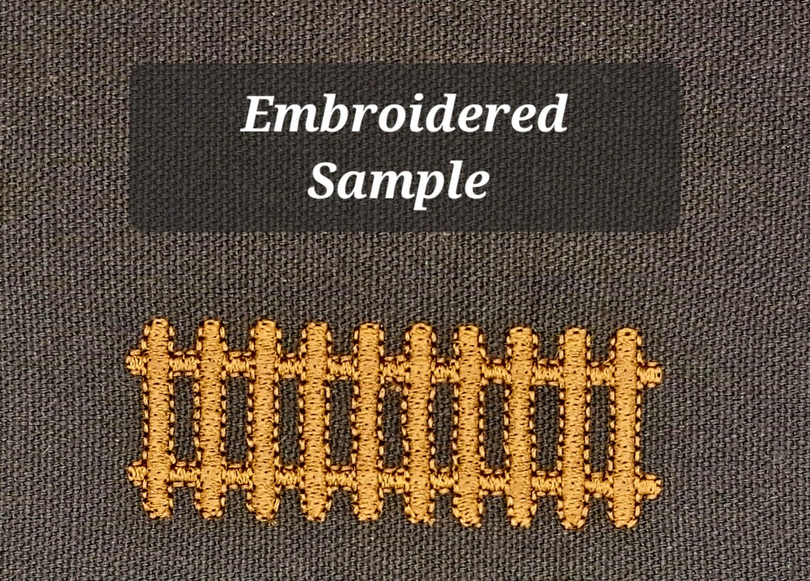 Picket Fence Embroidery Design: Yard Fence, 8 Sizes (instant Download ...