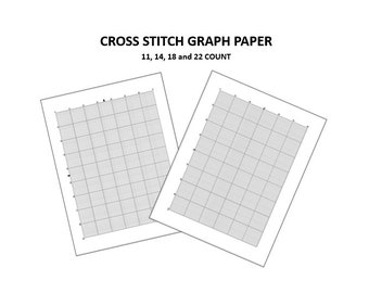 Printable Cross Stitch Graph Paper Graph Paper for Cross Stitch 10, 11 ...