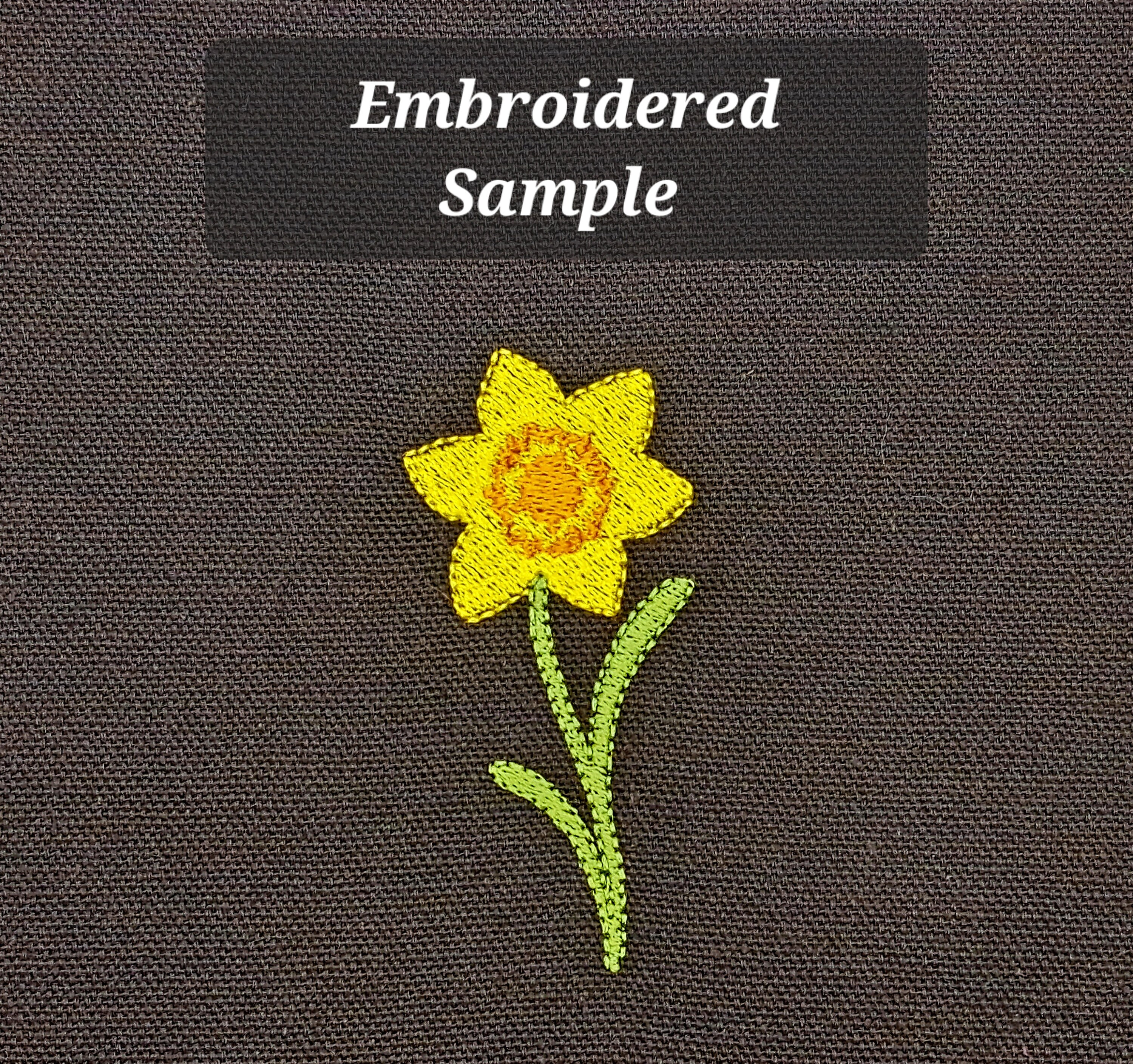Daffodil Machine Embroidery Design: Mini Flower, 7 Sizes (instant ...