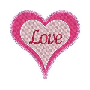 Valentine's Day Heart Machine Embroidery Design - 6 Sizes - Love Heart ...