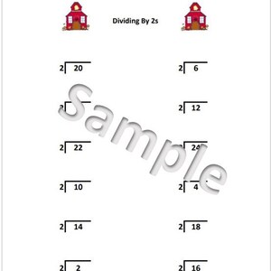 Division Practice Worksheets: Homeschool Math (PDF Download) - Etsy
