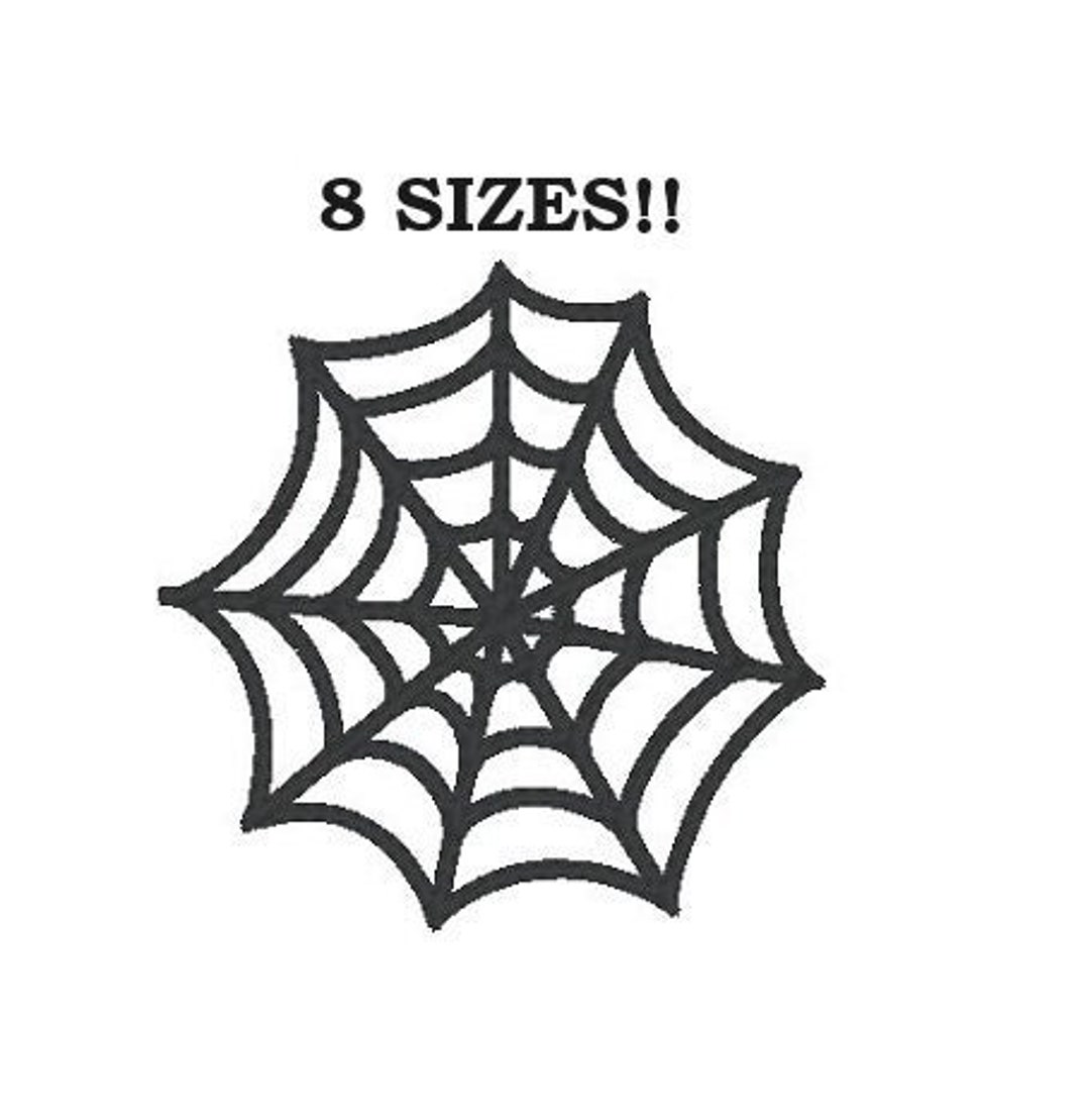 Spider Web Machine Embroidery Design: 8 Sizes (instant Download) - Etsy
