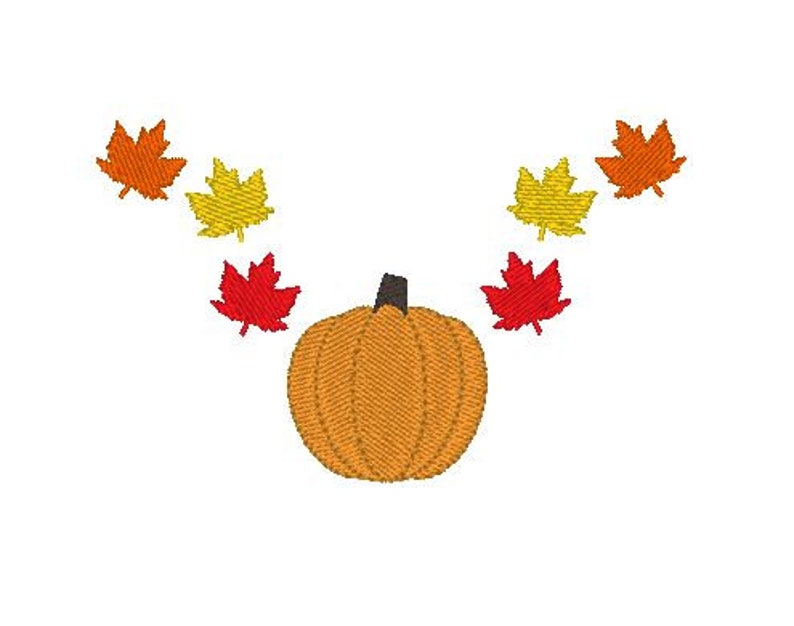 Fall Napkin Corner Machine Embroidery Design - Autumn Corner Embroidery ...