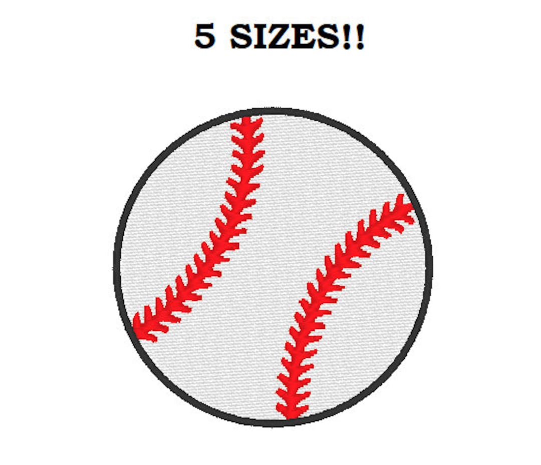 Baseball Machine Embroidery Design: 5 Sizes (instant Download) - Etsy