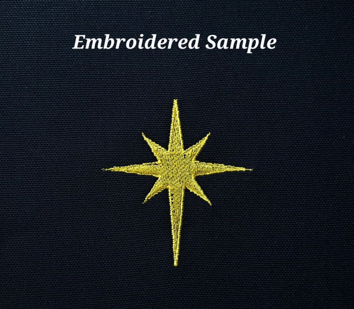Christmas Star Machine Embroidery Design: Holiday Winter Pattern ...
