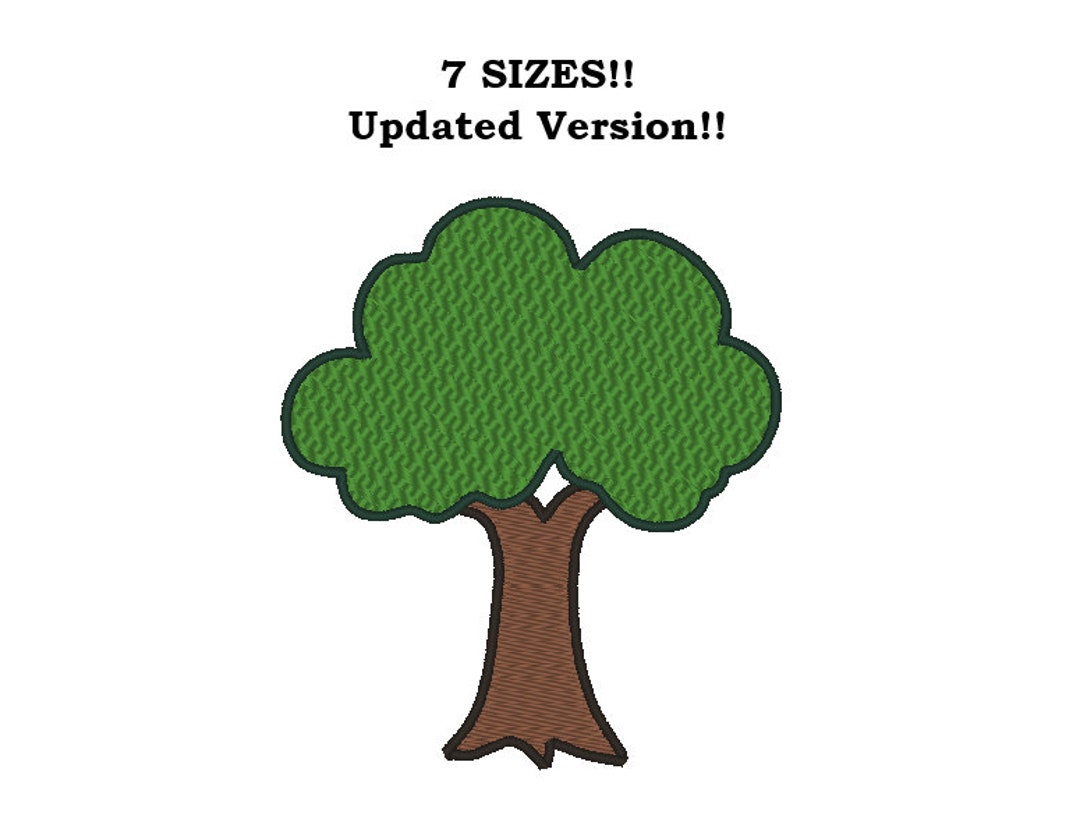 Tree Machine Embroidery Design: 7 Sizes (instant Download) - Etsy