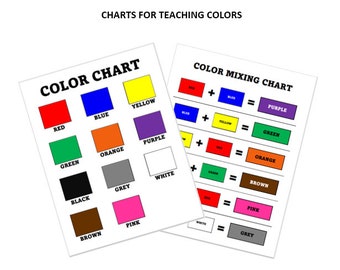 Printable Color Charts - Home School Chart for Teaching Colors - Color ...