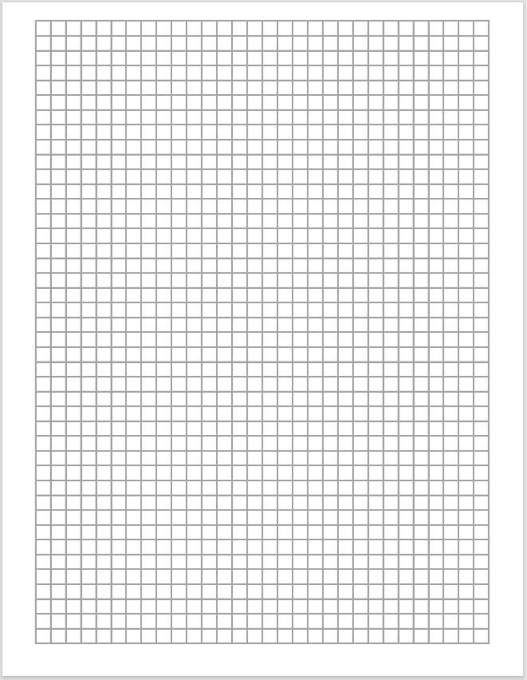 Printable Graph Paper, PDF File - Etsy