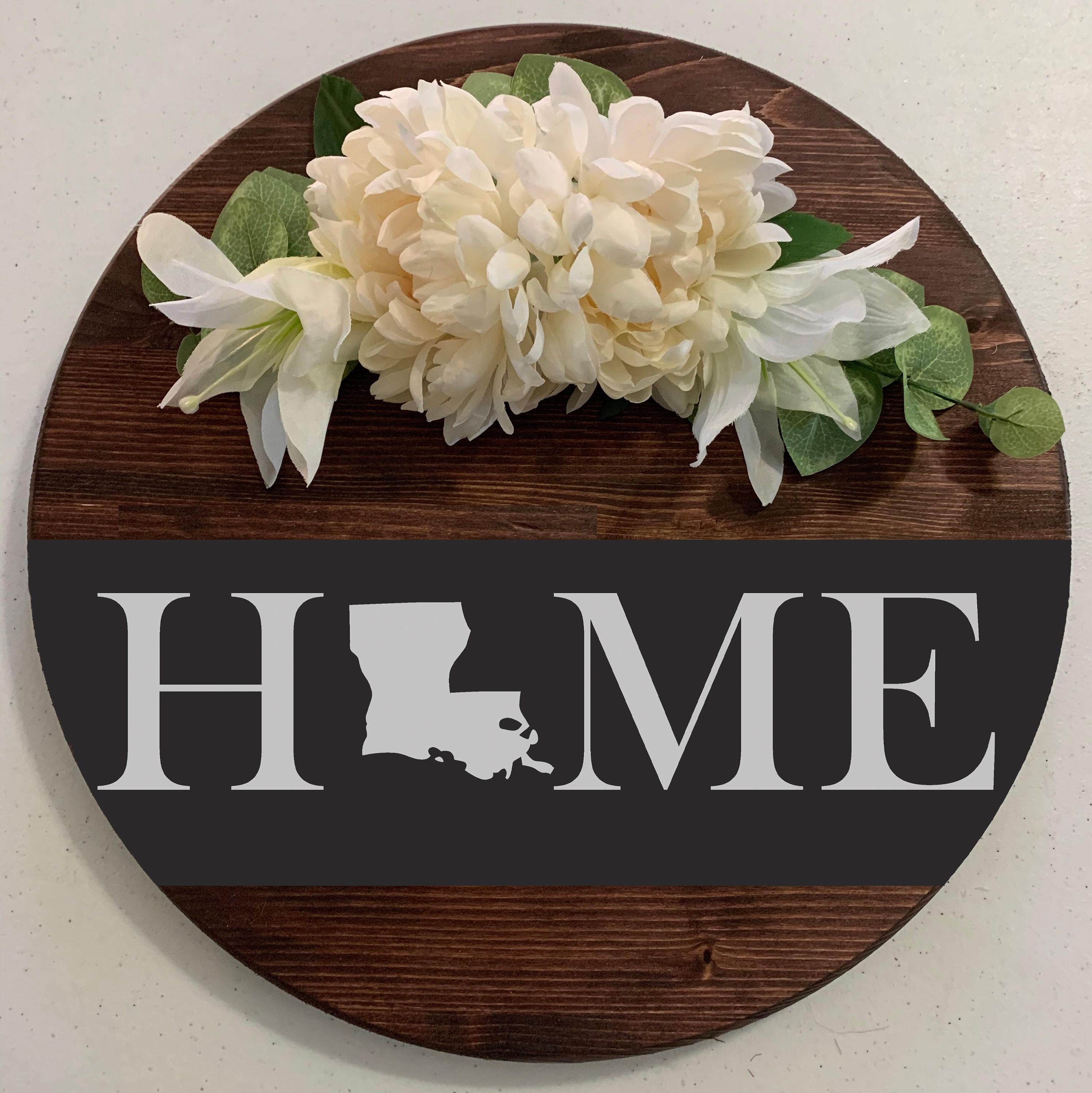 Digital Download SVG File for Round Signs Home Louisiana - Etsy