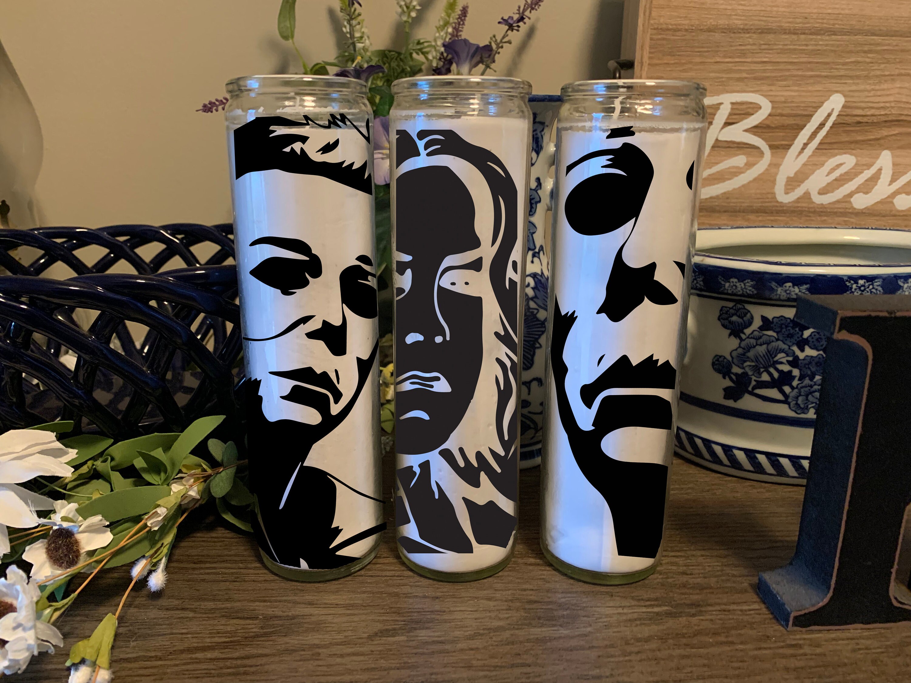 Digital Download SVG File for Tumblers & Tall Candles Halloween Michael ...