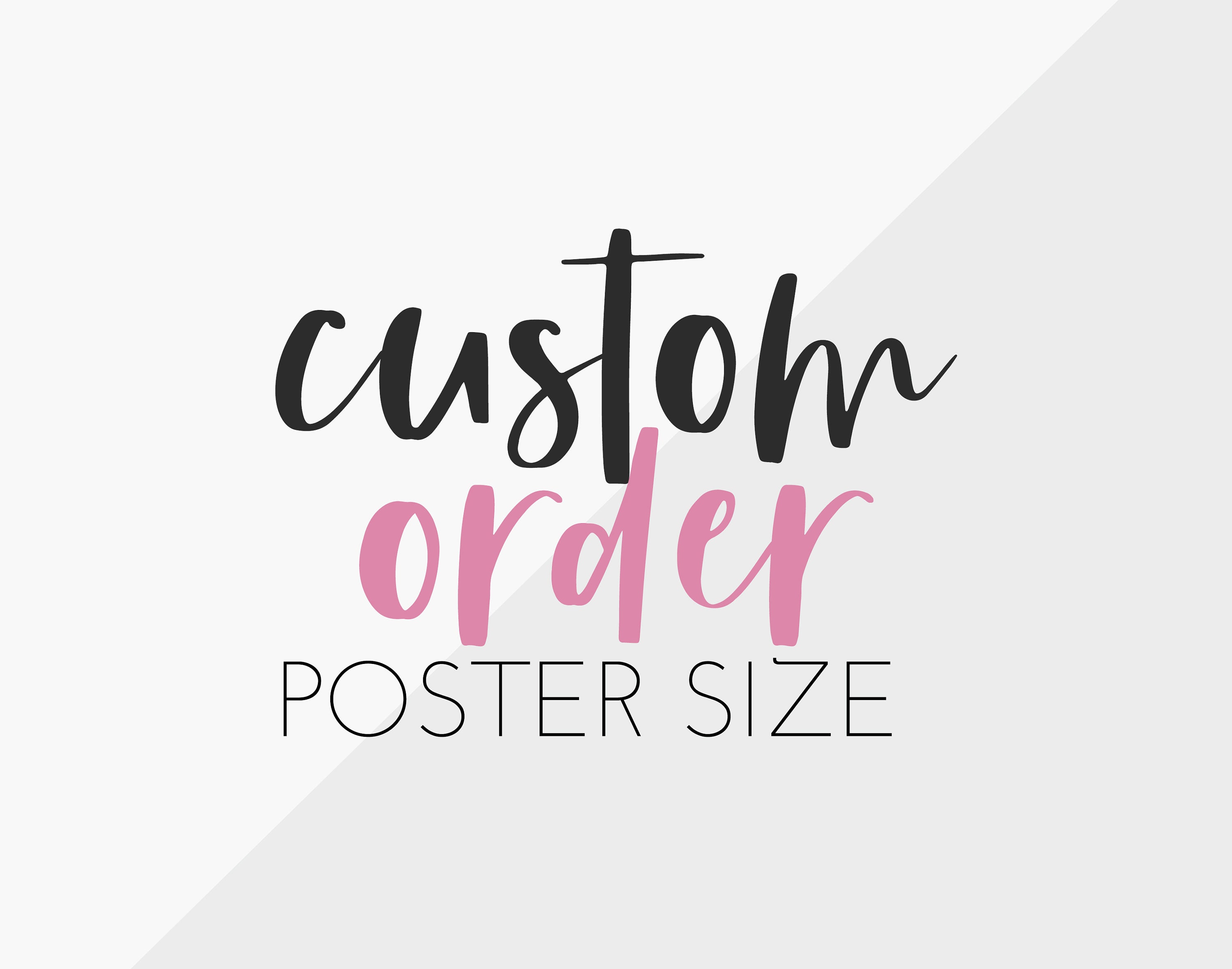 CUSTOM ORDER: Poster Size of Invitation Ordered DIGITAL File - Etsy