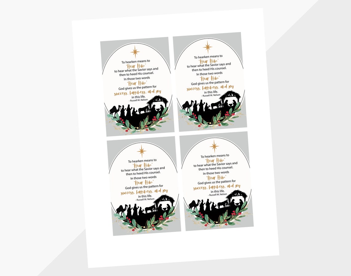 INSTANT Download at Purchase, "hear Him" Quote Printable in 3 Sizes ...