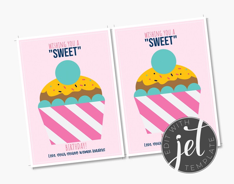 EDITABLE EOS Cupcake Birthday Day Tag, Cupcake Birthday Tag Printable ...